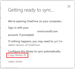 SharePoint - Copy Library ID Missing for team site libraries sync